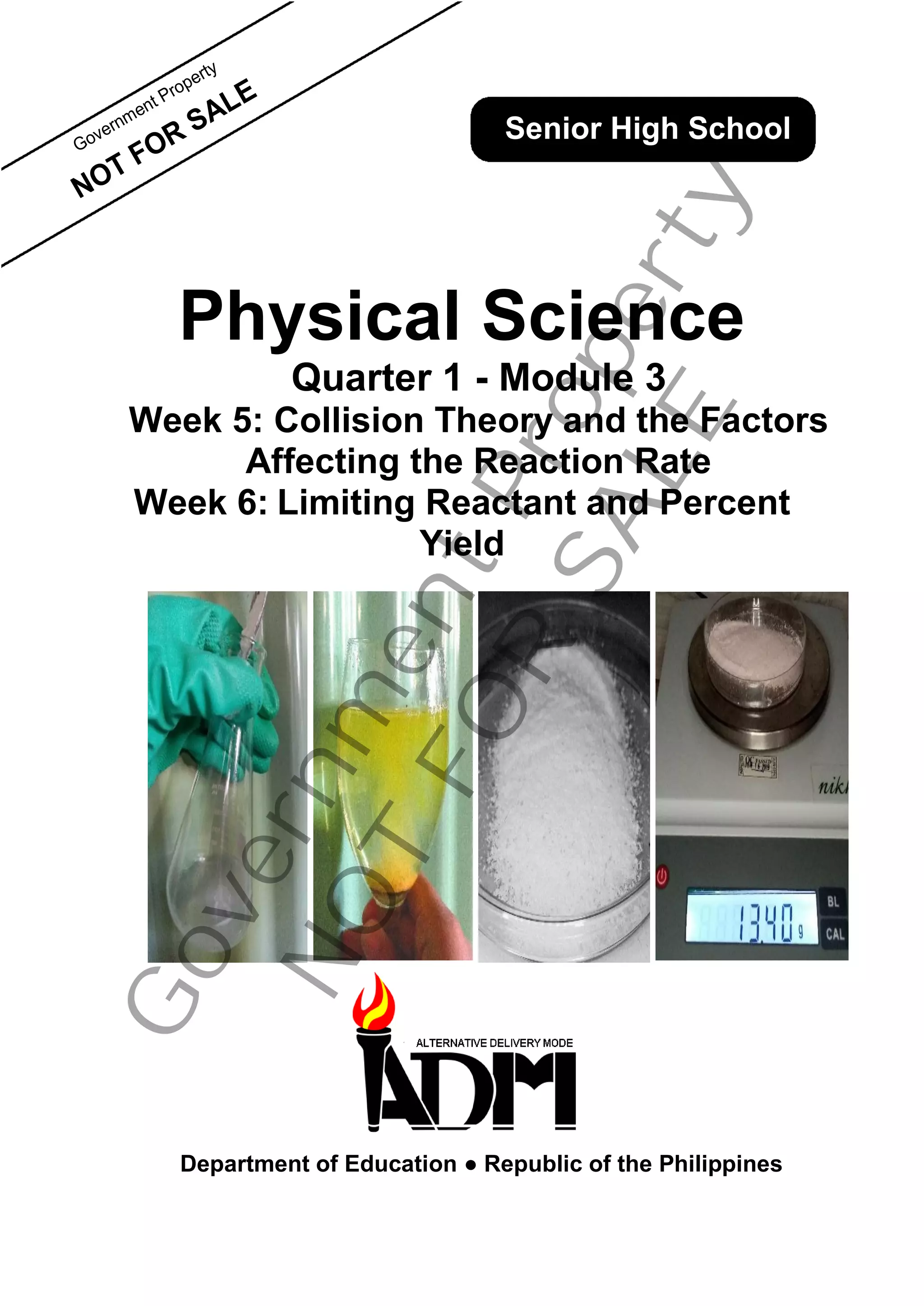SLM SHS Physical Science Quarter 1 DepEd CDO | PDF