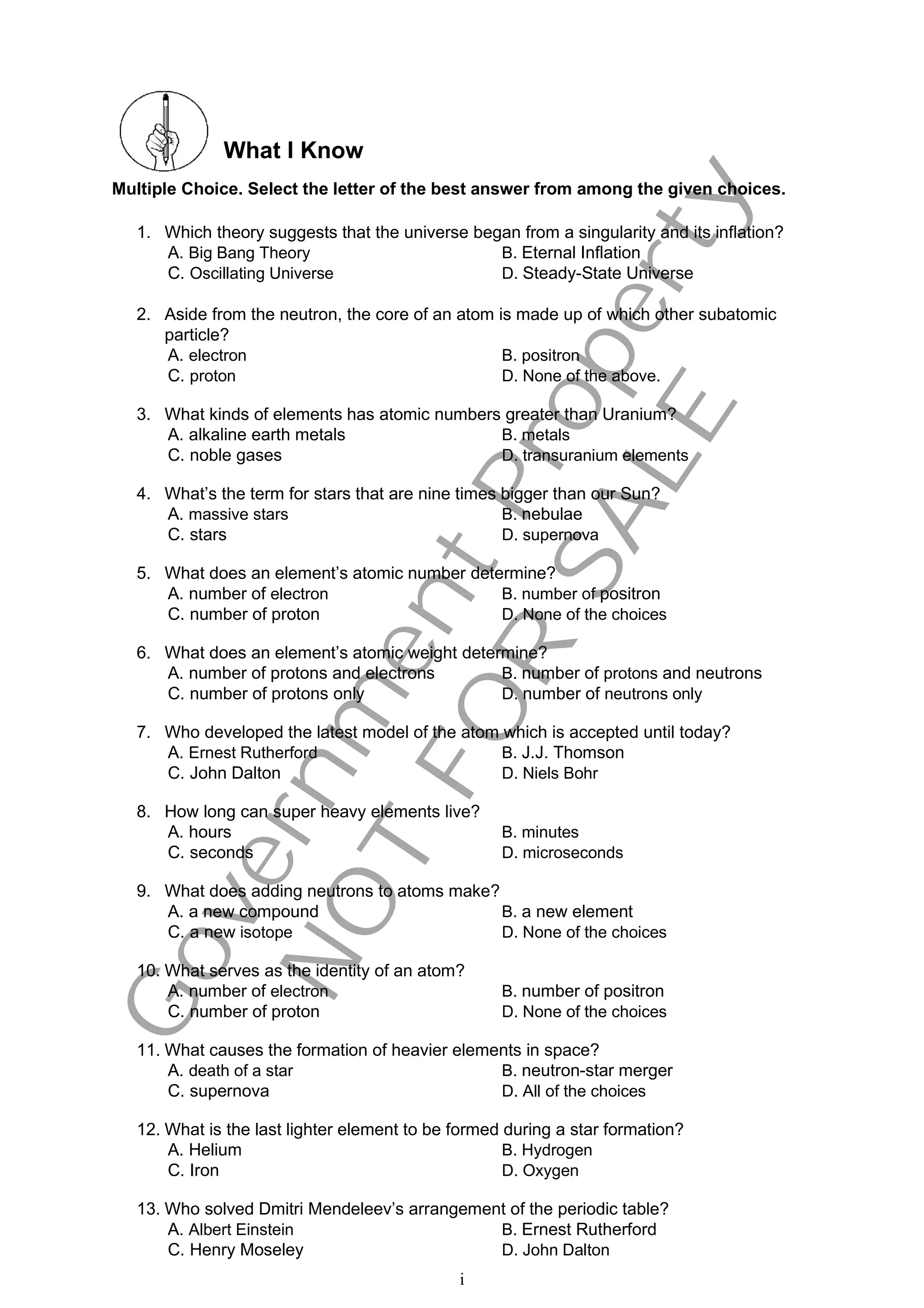 SLM SHS Physical Science Quarter 1 DepEd CDO | PDF