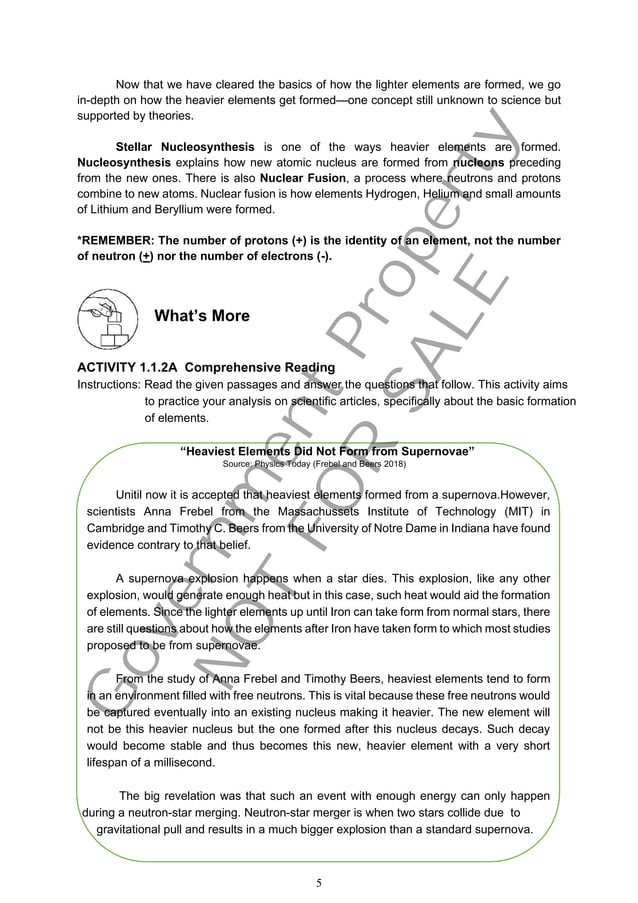 SLM SHS Physical Science Quarter 1 DepEd CDO | PDF