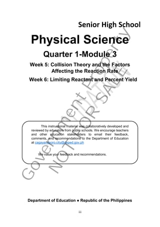 SLM SHS Physical Science Quarter 1 DepEd CDO | PDF