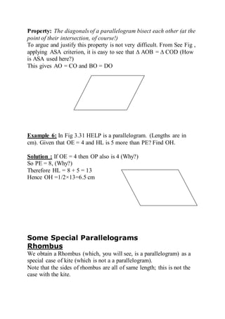 Slm understanding quadrilaterals MATHS topic.... | PDF