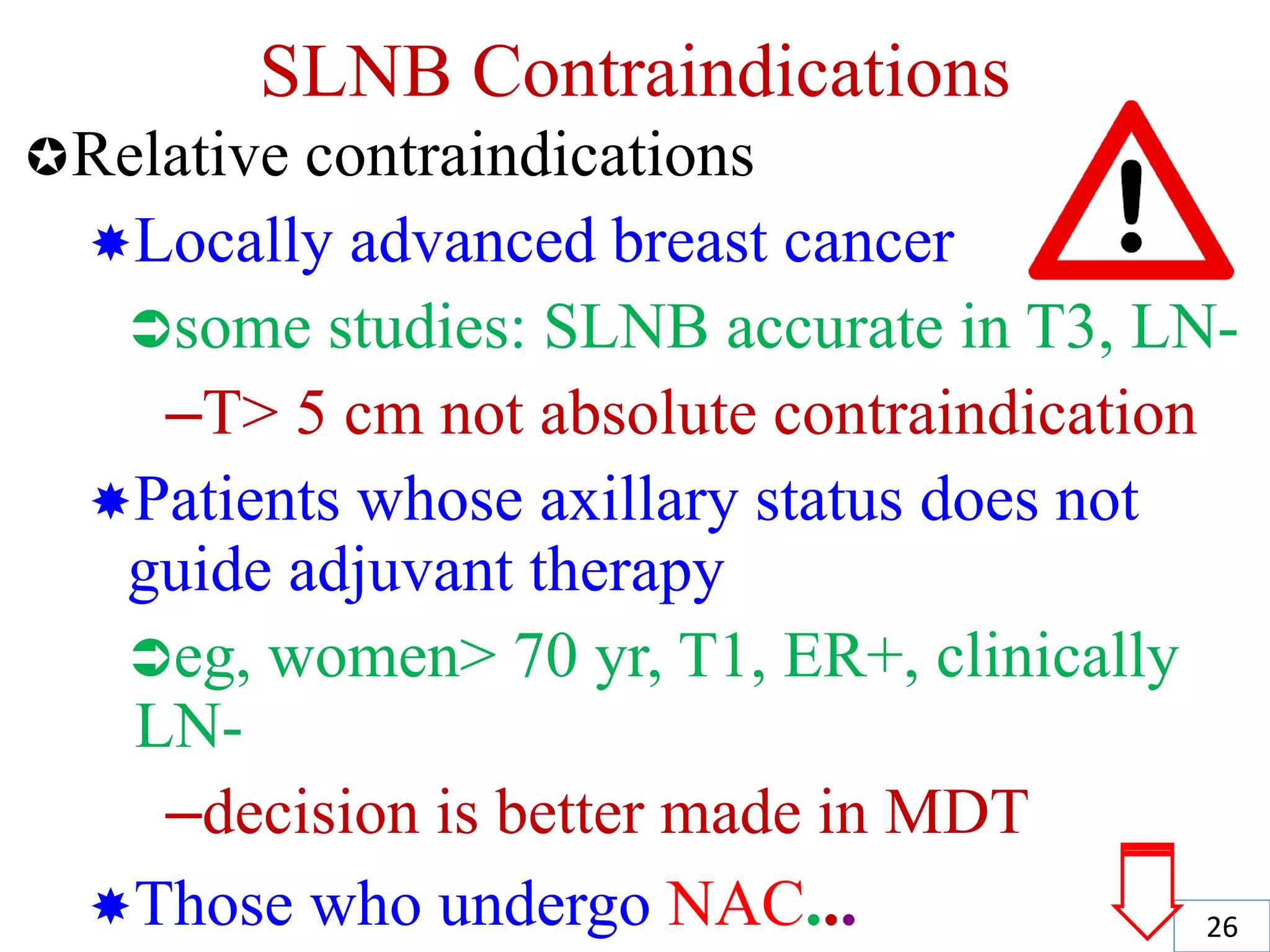 Sentinel Lymph Node Biopsy after Neoadjuvant Chemotherapy in Primary ...