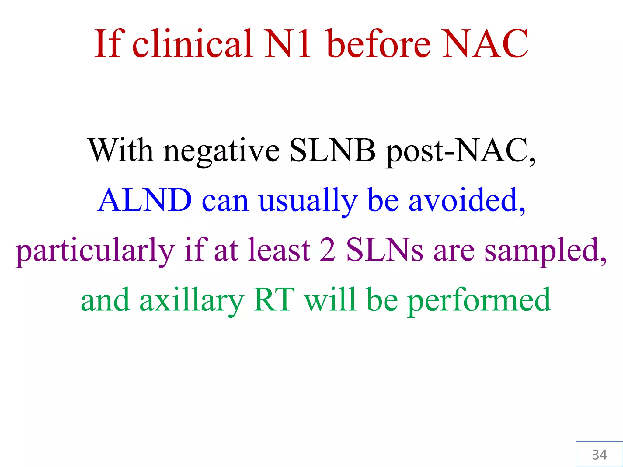 Sentinel Lymph Node Biopsy after Neoadjuvant Chemotherapy in Primary ...