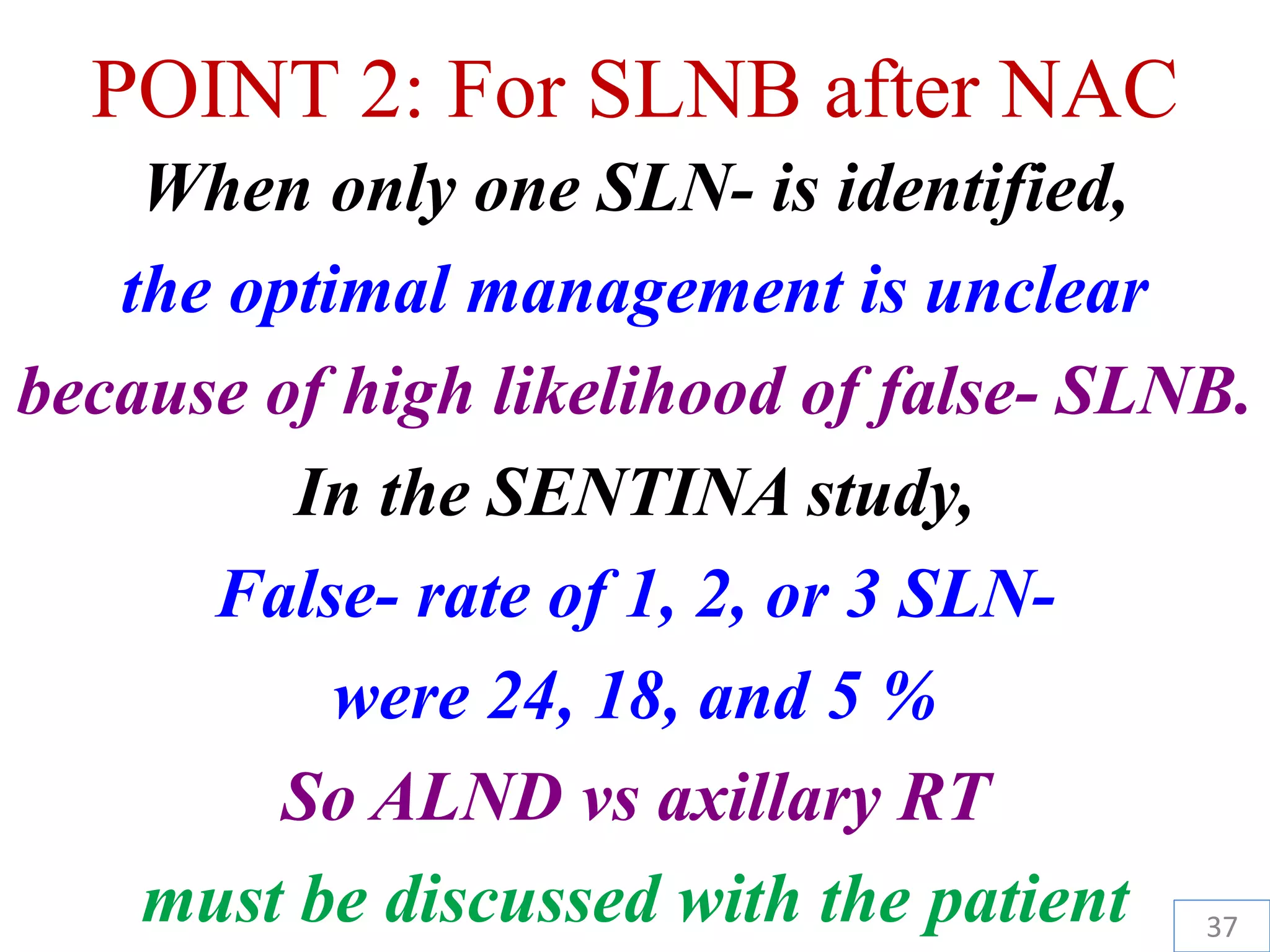 Sentinel Lymph Node Biopsy after Neoadjuvant Chemotherapy in Primary ...