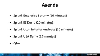 Splunk for Enterprise Security featuring UBA | PPTX