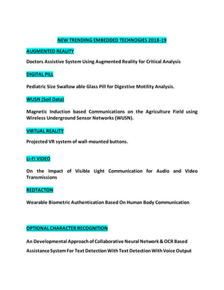 final year projects in chennai | PDF