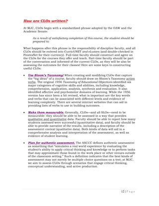 CLOs and PLOs according to the Washington Accord | PDF