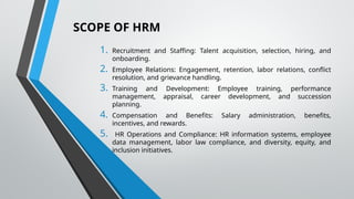 Human Resource Management Unit 1 PPTX p2 | PPTX