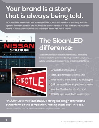 SloanLED Company Brochure (U.S. & Canada) | PDF