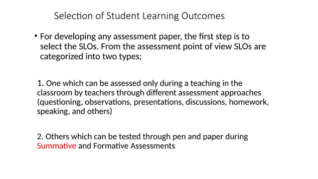 SLO Based Teaching-M for students and teachers.pptx | Educational ...