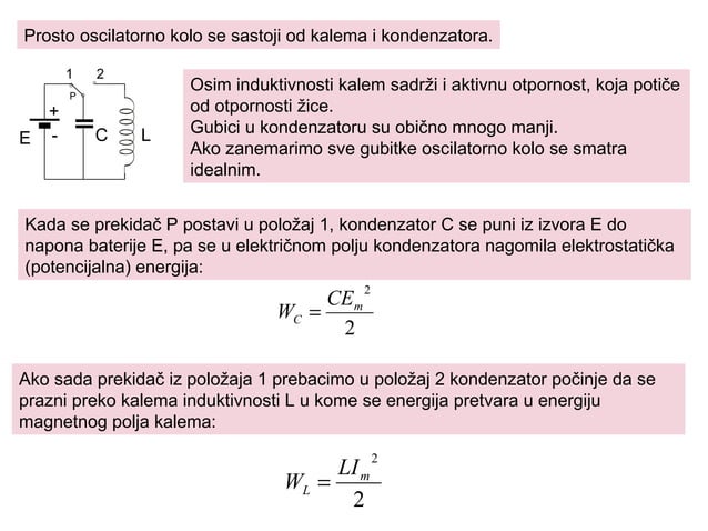 Slobodne oscilacije | PPT