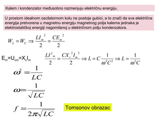 Slobodne oscilacije | PPT