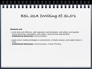 Slo Demonstration For Web | KEY | Professional School | Postgraduate ...