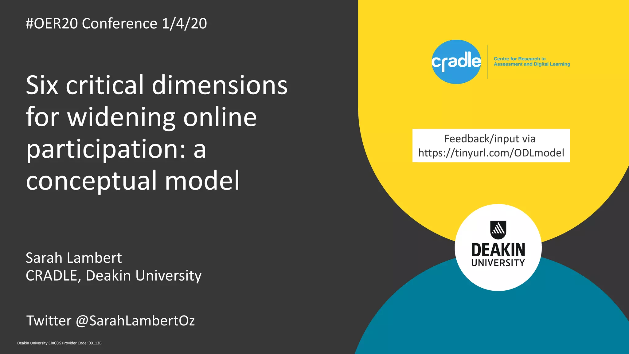 Six critical dimensions for widening online participation: a conceptual ...