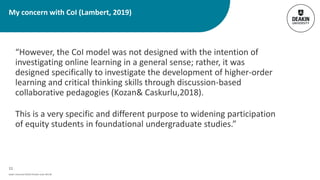 Six critical dimensions for widening online participation: a conceptual ...