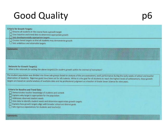 SLO example- Good Quality | PPT