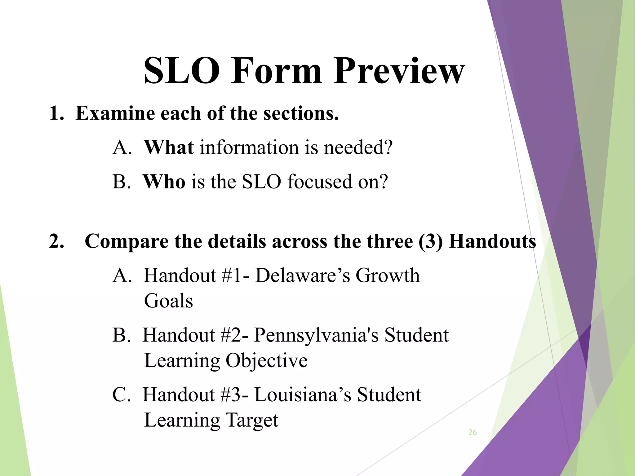 SLO for teachers | PPTX