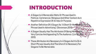 Slogan advertising strategies & Ex .pptx | Advertising Industry ...