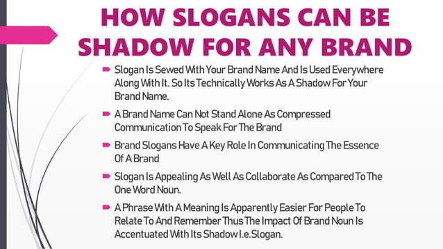 Slogan advertising strategies & Ex .pptx | Advertising Industry ...
