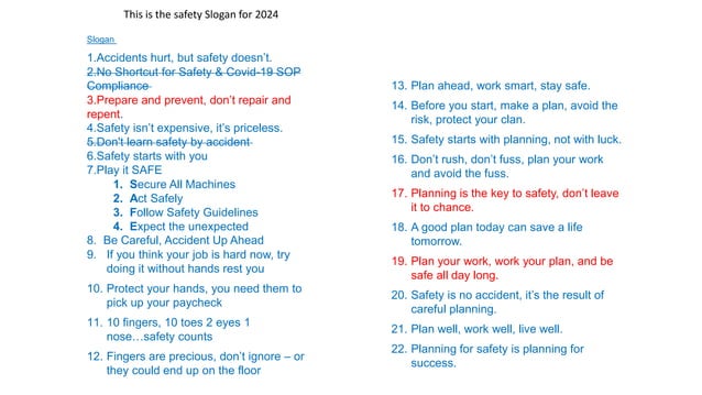 Slogan for safety goal card and safety month.pptx