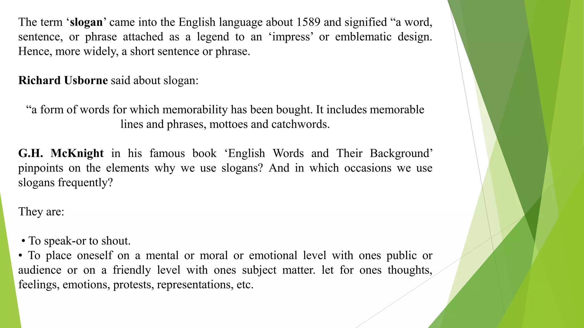 Slogans | PPTX