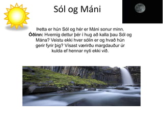 Sól og máni erika | PPT