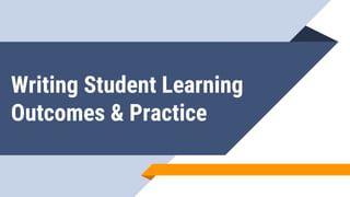 Student Learning Outcome (SLO) Identification Practice | PPTX