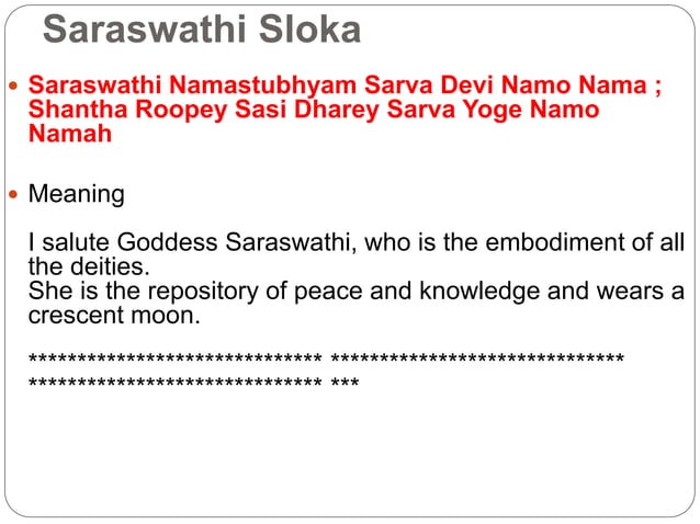 Slokas for kids | PPTX | Hinduism | Religion & Spirituality