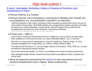 What's vision for, and how does it work? From Marr (and earlier)to ...