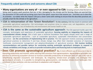 Climate-Smart Agriculture (CSA): What is it? Why is it needed? | PPTX
