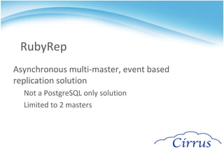 Multi-Master Replication with Slony | PPT