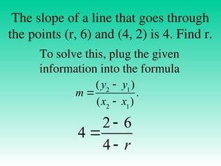 slope and its use in physics and formulas calculation | PPT
