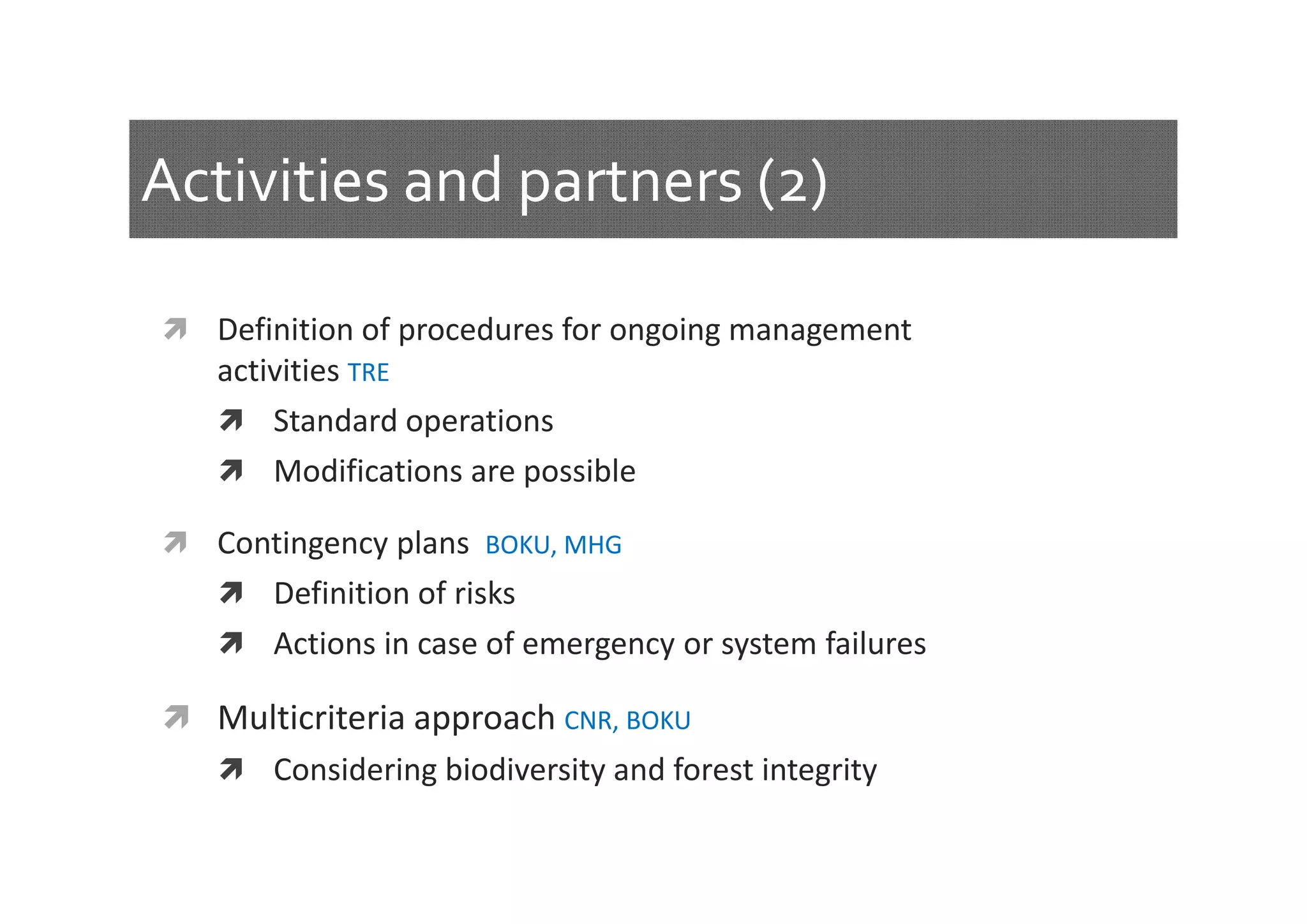 T.5.4 – Short-term optimization: operational, ongoing and contingency ...