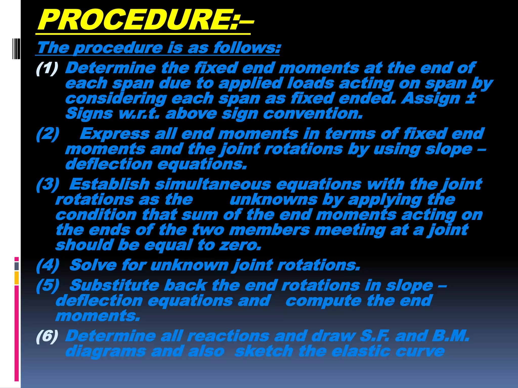 Slope deflection method | PPTX | Physics | Science