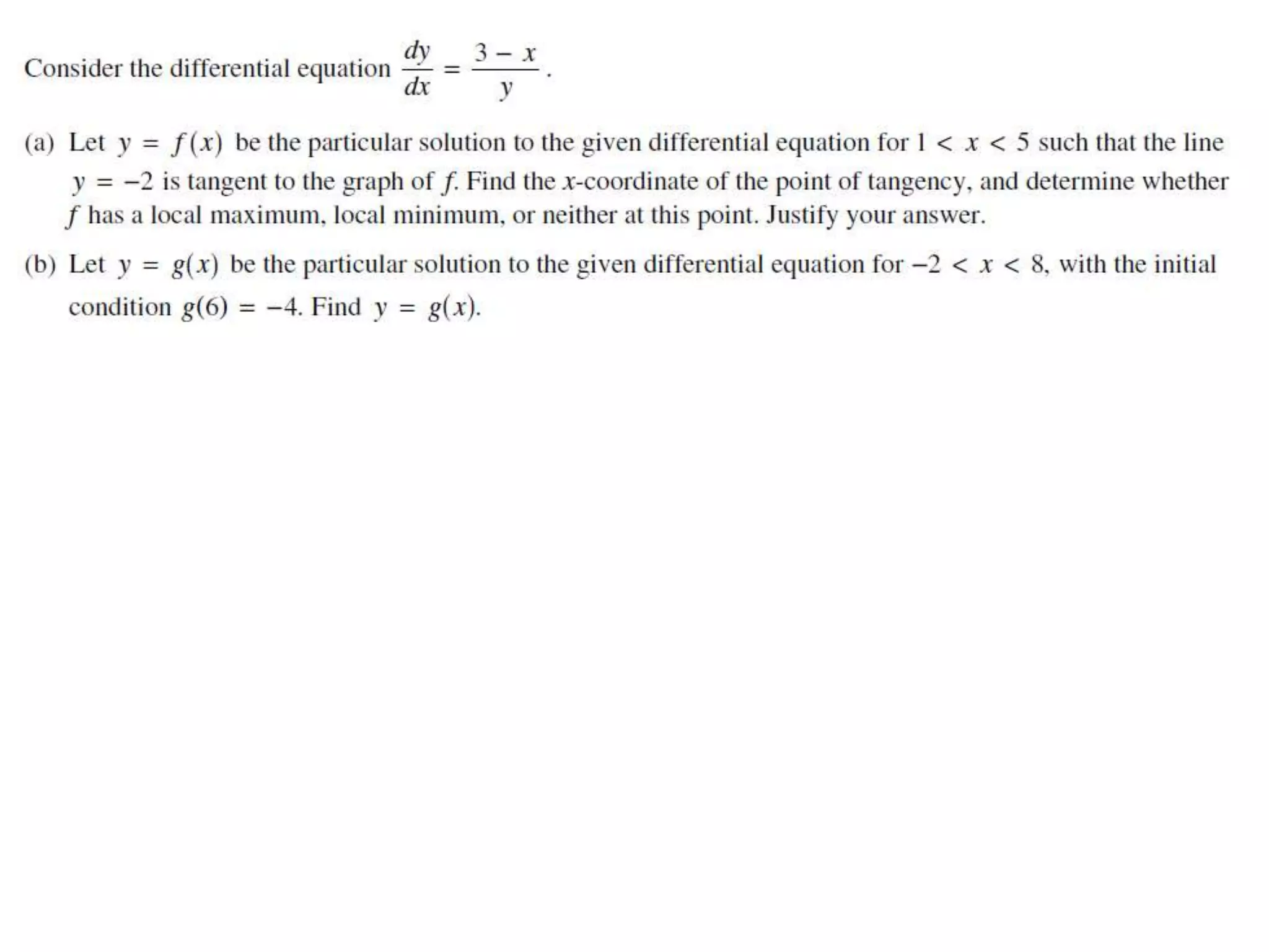 Slope fields and differential equations | PPTX