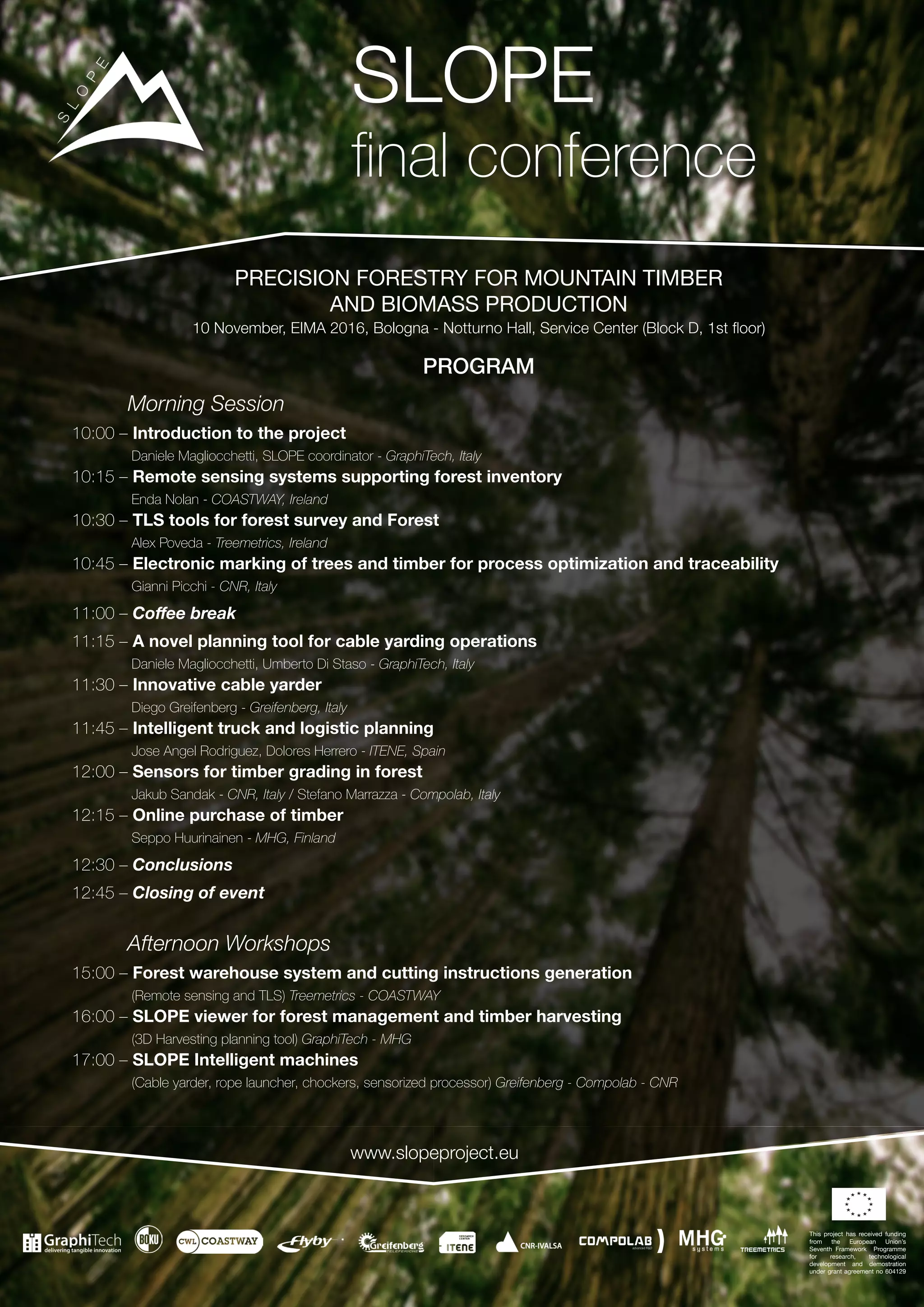 SLOPE Final Conference - program | PDF