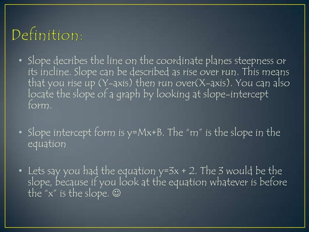 Slope in real life! | PPTX