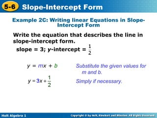 Slope intercept | PPT