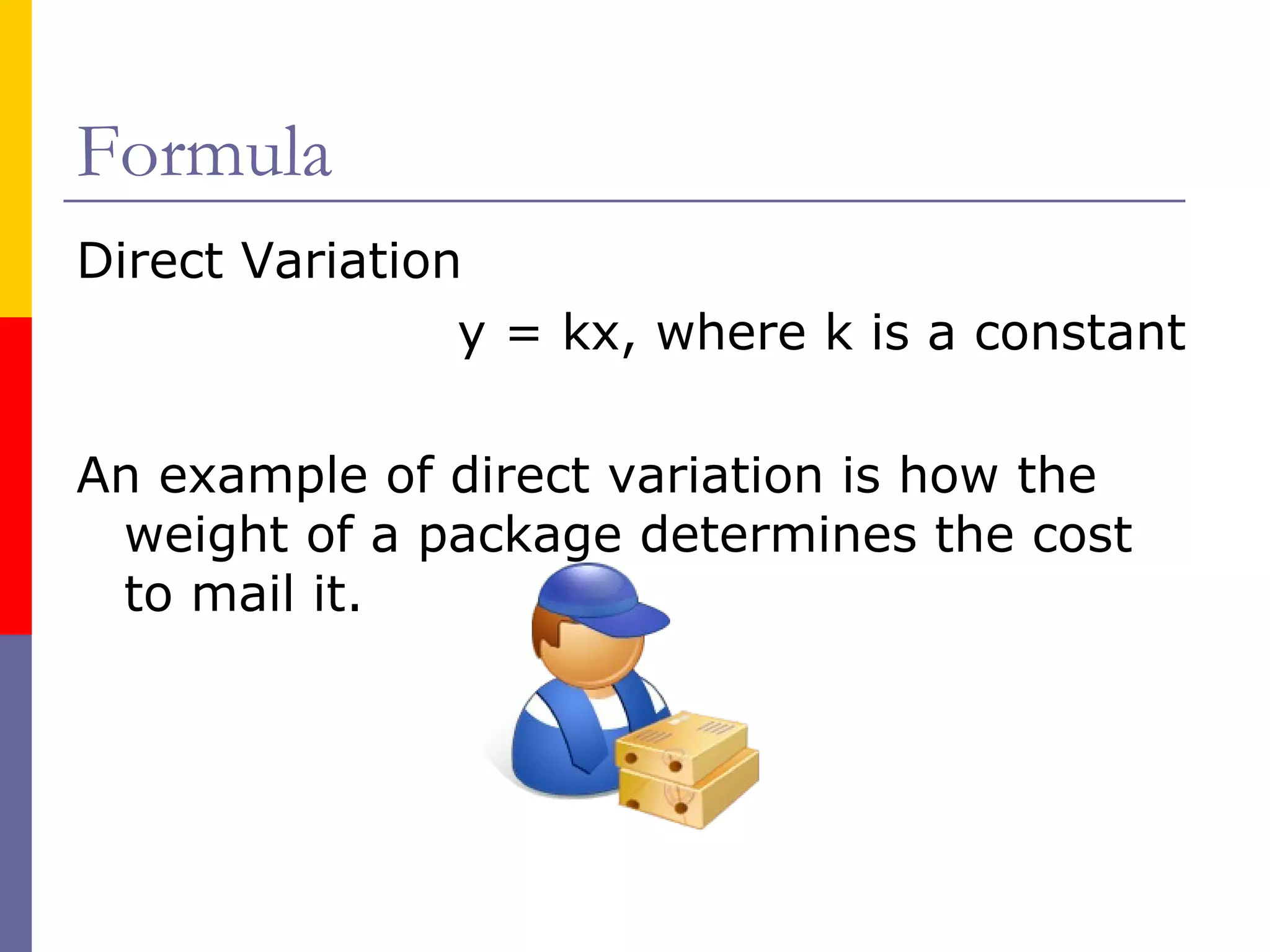 Slope intercept & direct variation | PPT