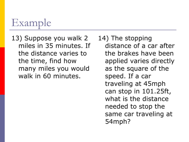 Slope intercept & direct variation | PPT