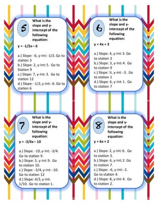 Slope interceptformstations | PDF