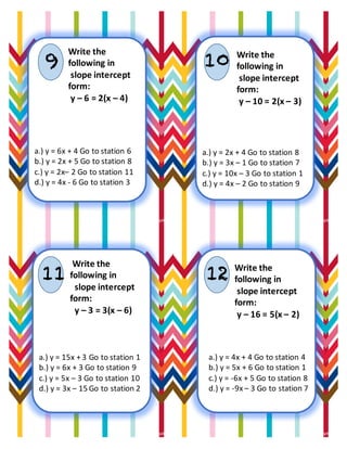 Slope interceptformstations | PDF