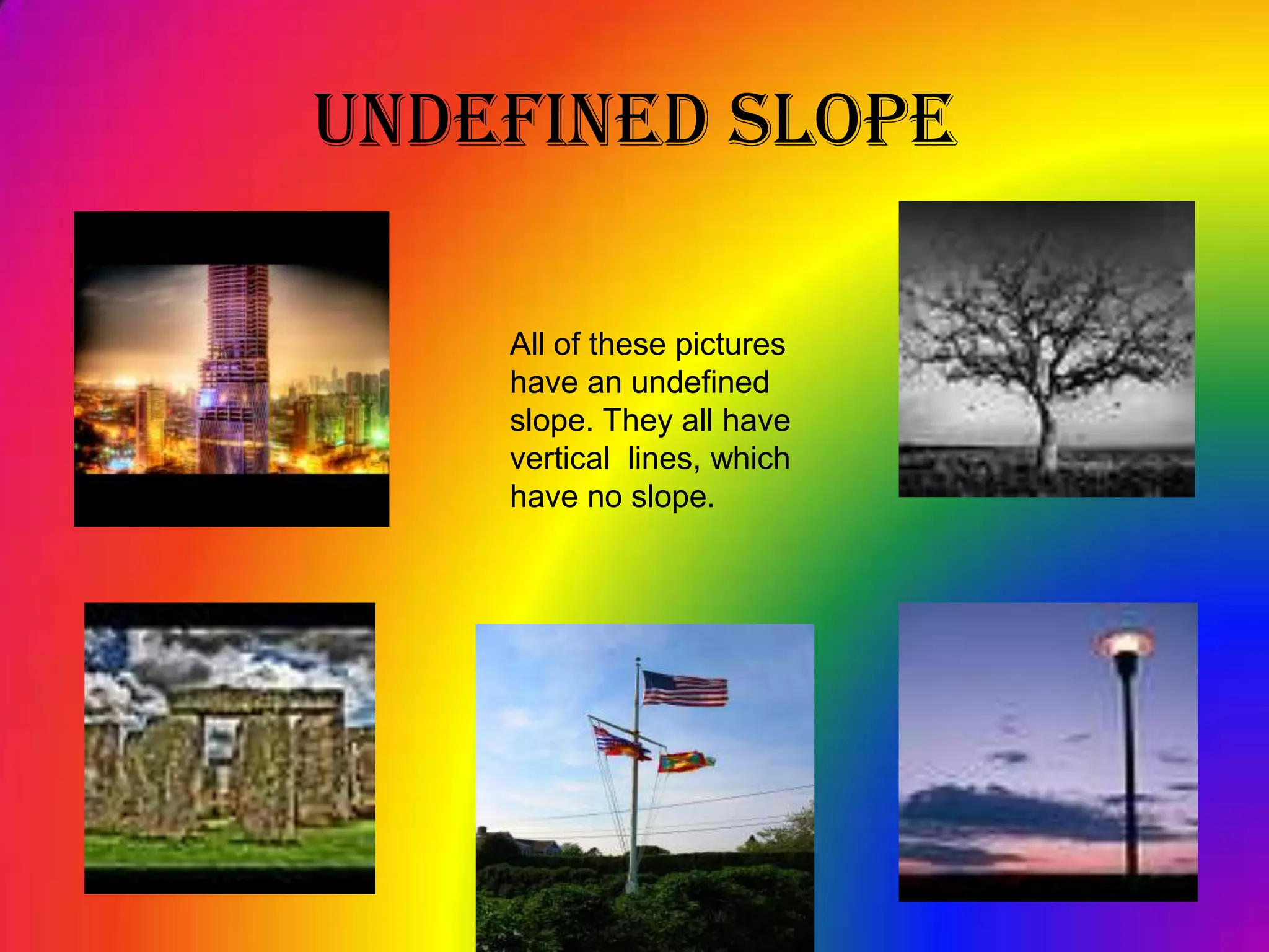 Undefined Slope In Real Life