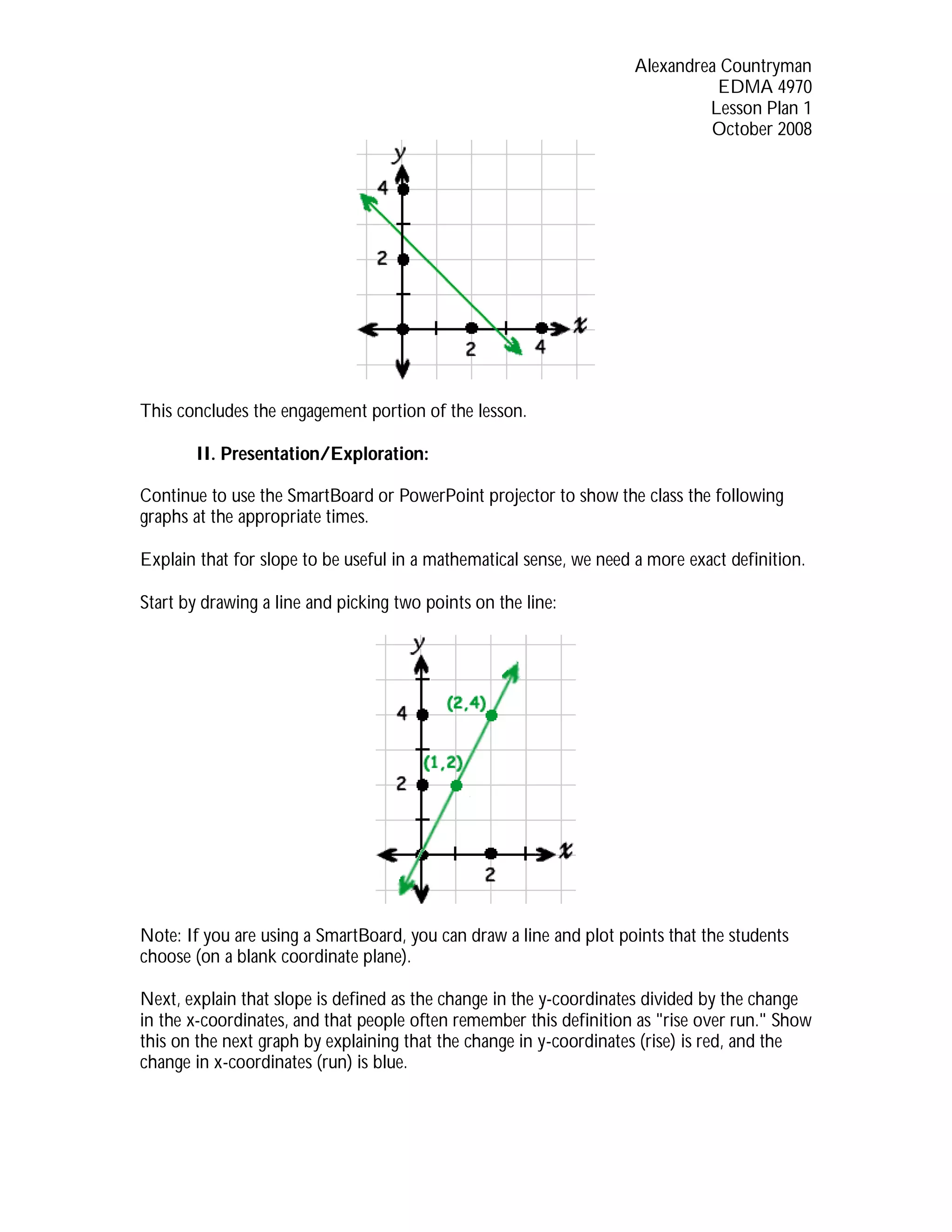 Slope lesson plan | PDF