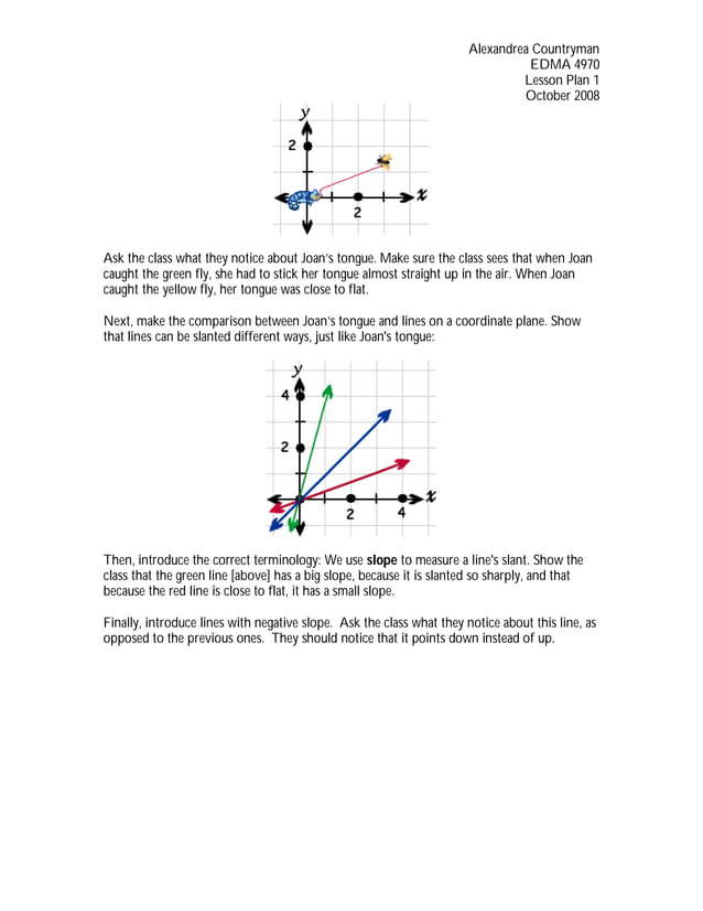 Slope lesson plan | PDF
