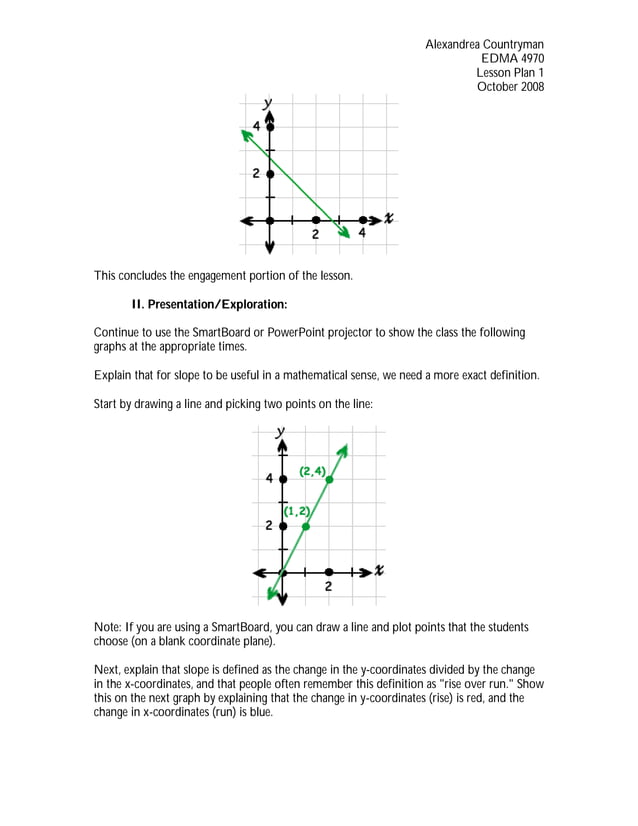 Slope lesson plan | PDF