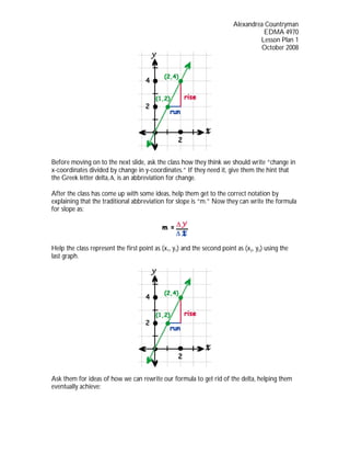 Slope lesson plan | PDF