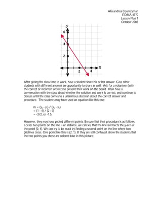 Slope lesson plan | PDF
