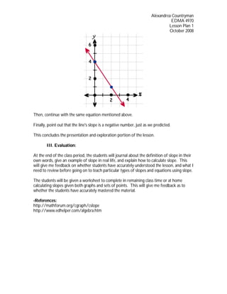 Slope lesson plan | PDF