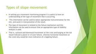 On Slope Monitoring Methods | PPTX